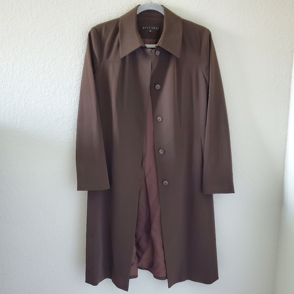 Shin Choi | Jackets & Coats | Shin Choi Brown Button Down Longsleeve ...